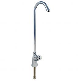 Push Button Tap | Swan Neck Drinking Fountain Tap | Chrome