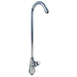 Push Button Tap | Swan Neck Water Fountain Tap | Chrome